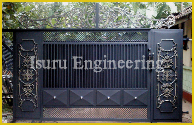 Sir Lankan House Gate Design Sliding Gates Roofing.lk Roofing